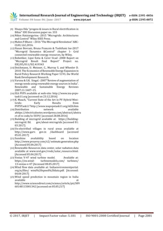 Designing of Micro-grid for Rural Electrification Case Study | PDF