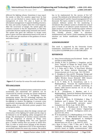 Internet of Things Technology for Fire Monitoring System | PDF
