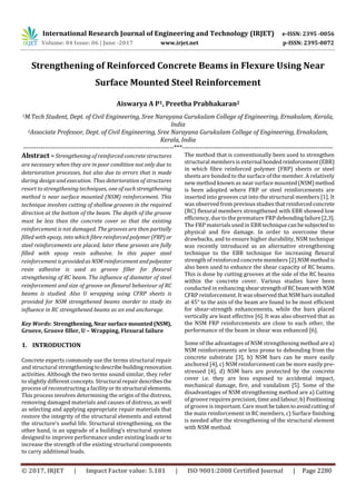 Strengthening of Reinforced Concrete Beams in Flexure using Near ...