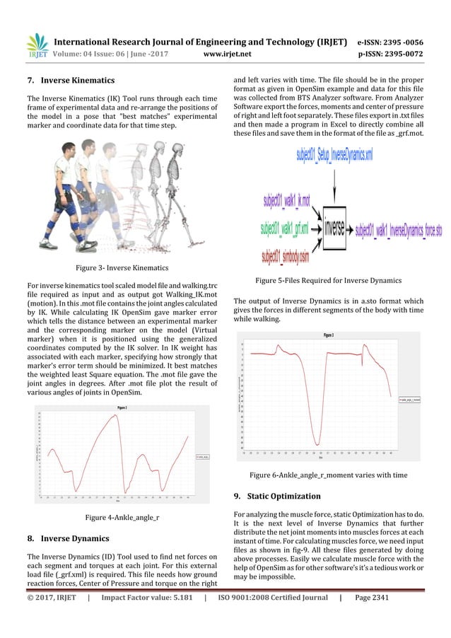 Conversion of Gait data into OpenSim | PDF