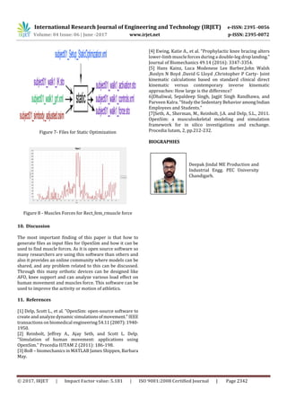 Conversion of Gait data into OpenSim | PDF
