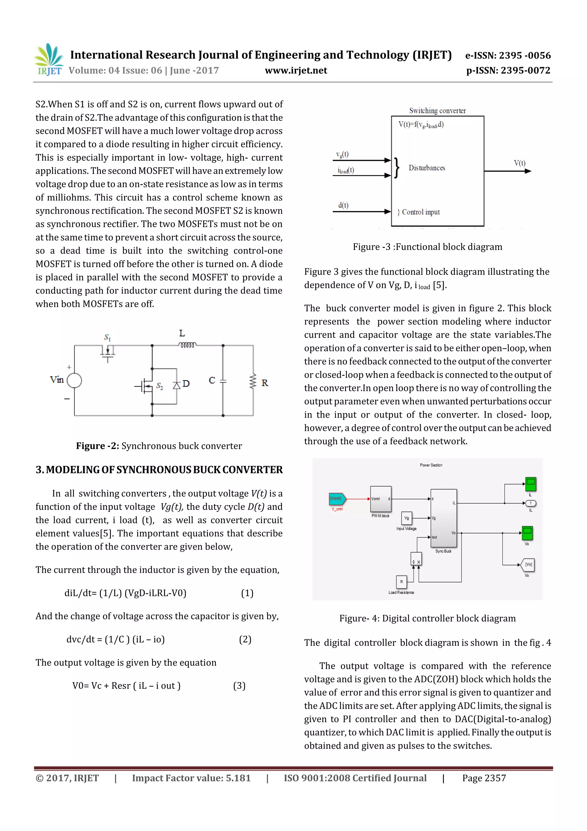 Closed Loop Simulation And Implementation Of Digital Integral Control