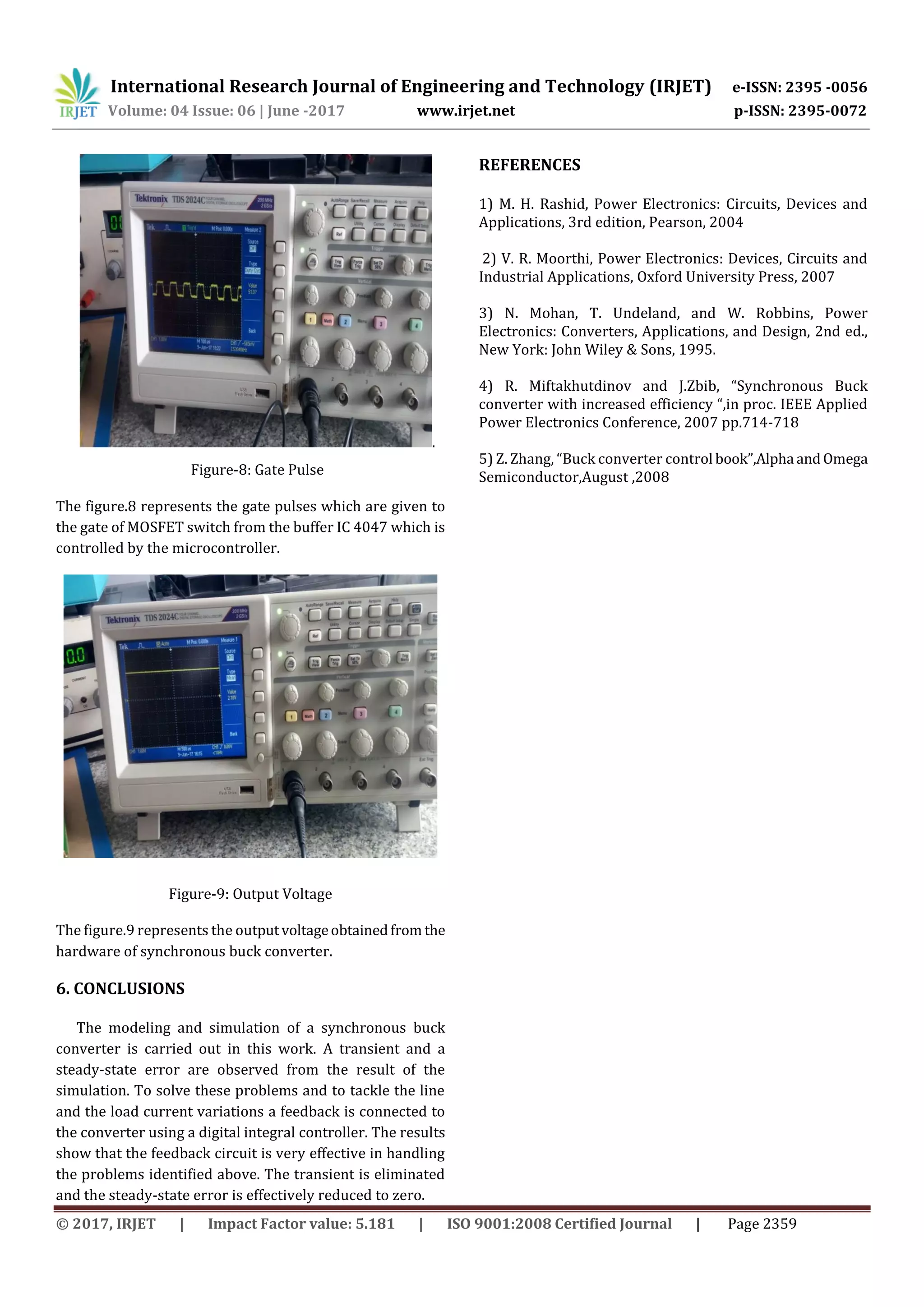 Closed Loop Simulation And Implementation Of Digital Integral Control