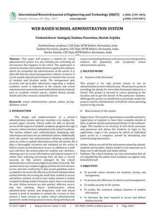 Web Based School Administration System | PDF