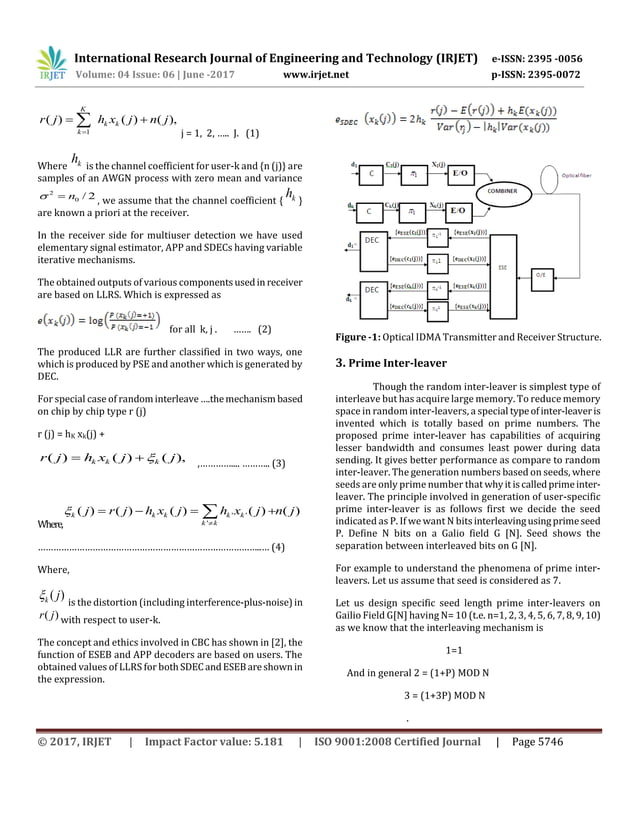 Qualitative Analysis of Optical Interleave Division Multiple Access using Specific Seed Length ...