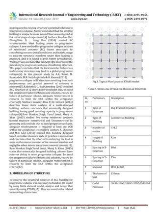 Non-Linear Static Progressive Collapse Analysis of High Rise R.C.C. Structure | PDF