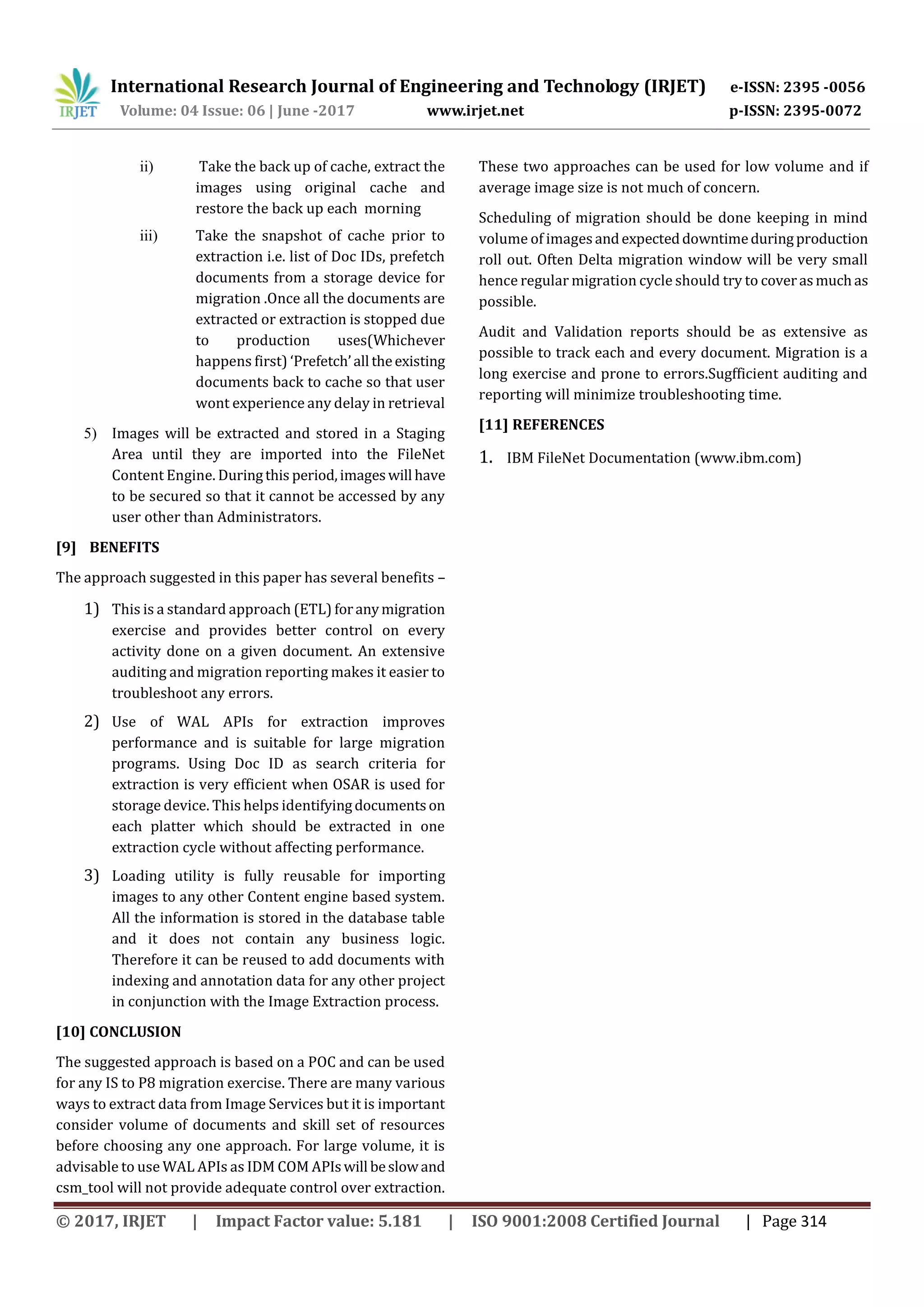 Content Migration -FileNet Image Service to P8 | PDF