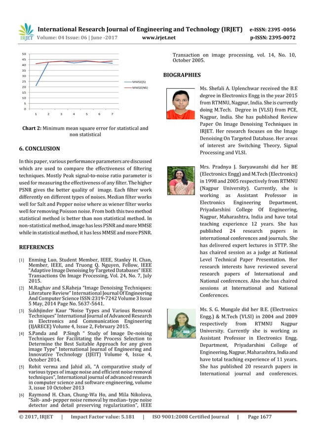 Image Denoising using Statistical and Non Statistical Method | PDF