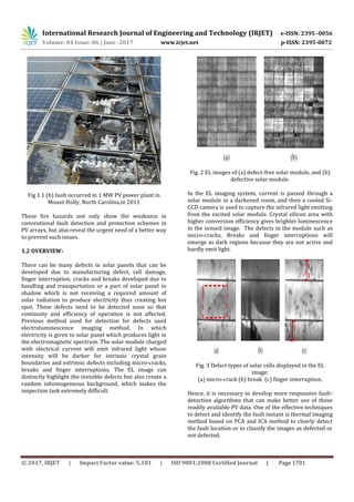 Detection of Defects in Solar Panels using Thermal Imaging by PCA and ...