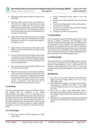 Internet of Things Based Central Monitoring System for ATM’s | PDF