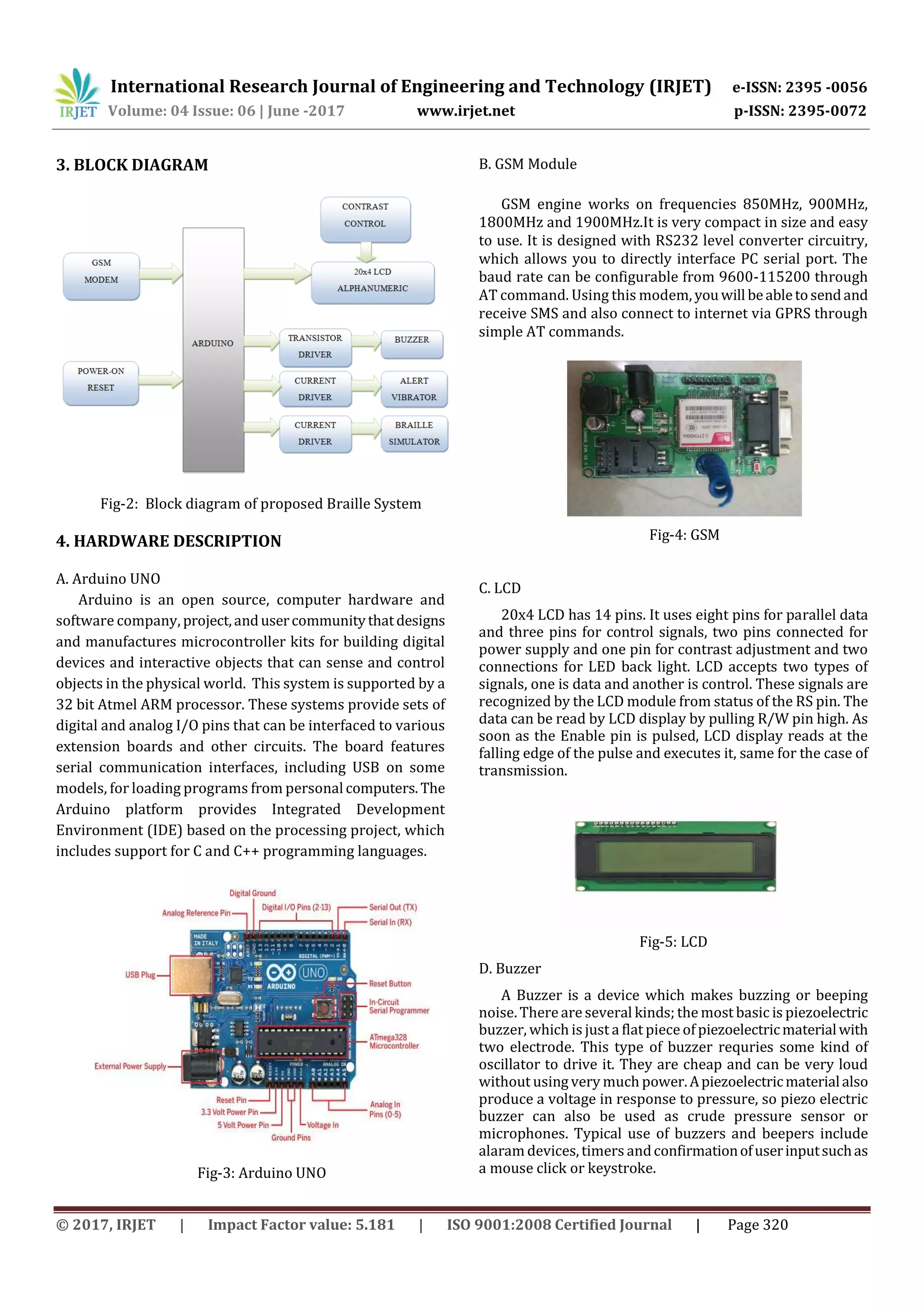 Advanced Braille System-Communication Device for Blind-Deaf People | PDF