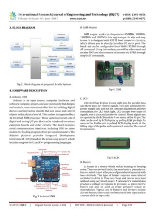 Advanced Braille System-Communication Device for Blind-Deaf People | PDF