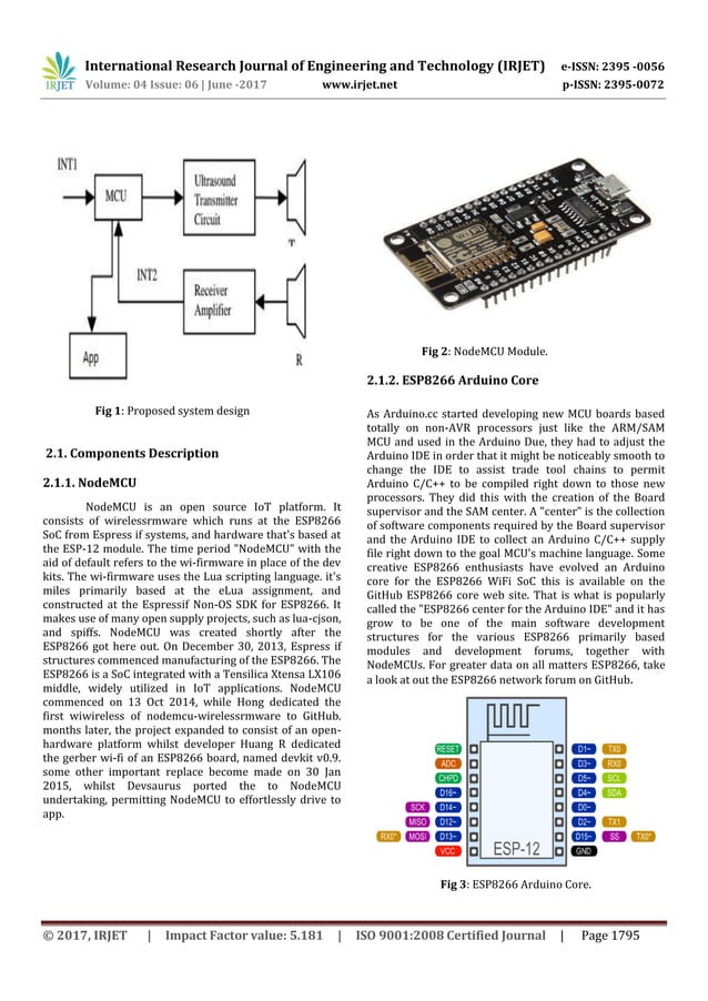 Distance Measurement Using Ultrasonic Sensor and Nodemcu | PDF
