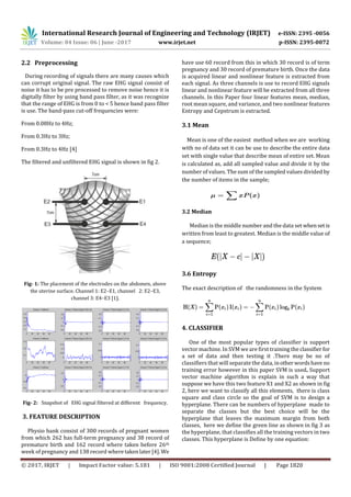 Analysis of Various Signals Acquired from Uterine Contraction to ...