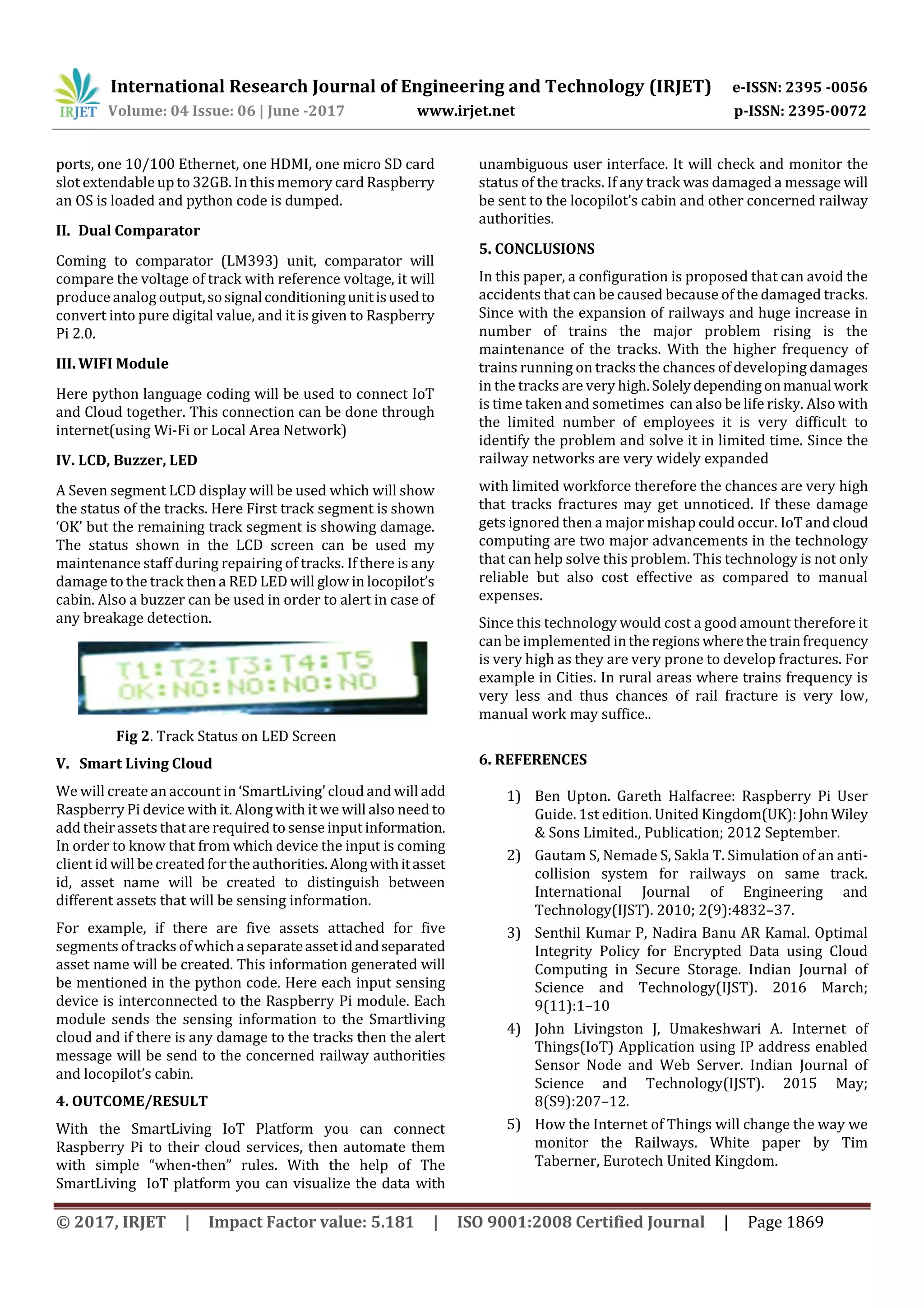 Combined IOT and Cloud Computing Solution for Railway Accident ...