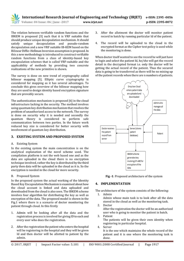 Secure Key Encapsulation and Distribution Mechanism for Real Time Secure Mobile Services | PDF
