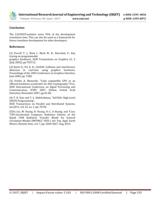 Auto conversion of serial C code to CUDA code | PDF