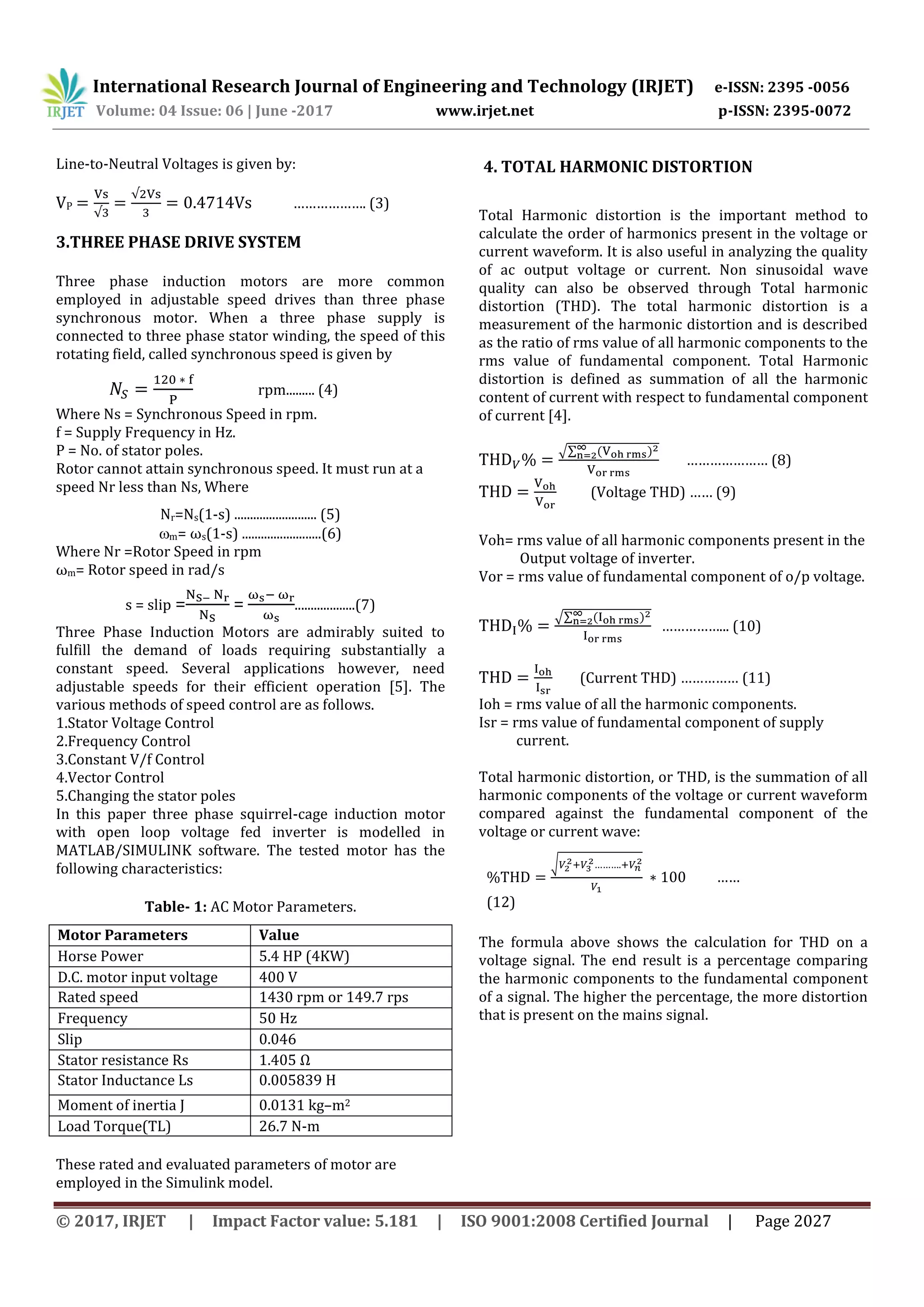Performance Evaluation Of Three Phase Induction Motor Using Mosfet And Igbt Based Voltage Source
