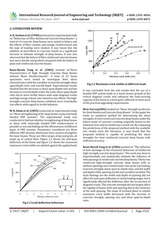 Review on Shear Strengthening of Rc Deep Beams with Openings | PDF