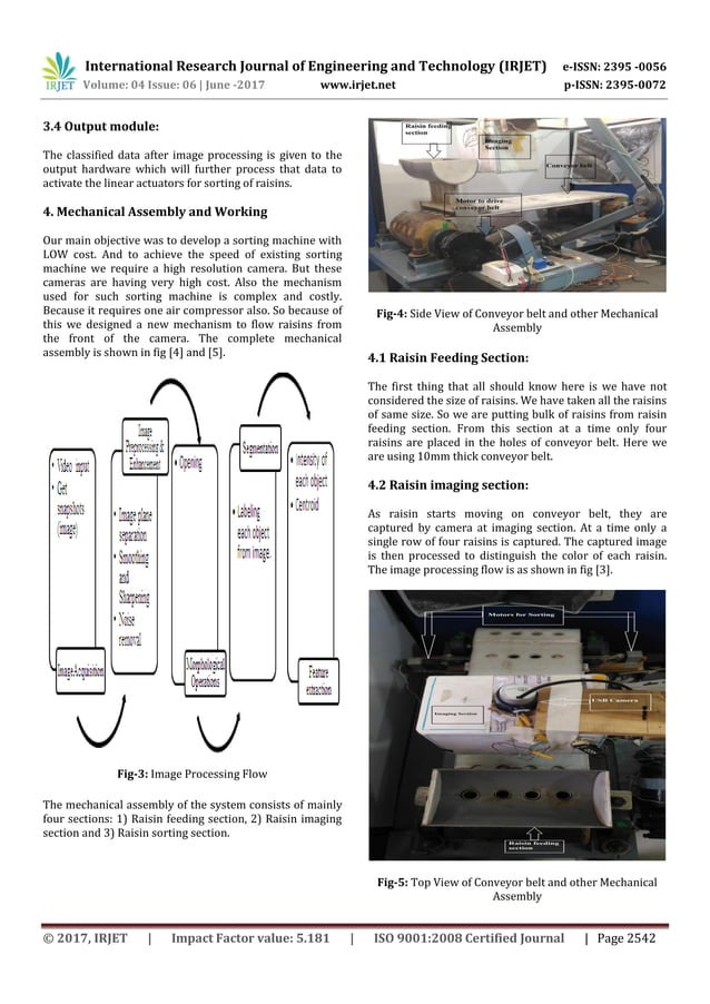 Sorting of Raisins using Computer Vision Approach | PDF