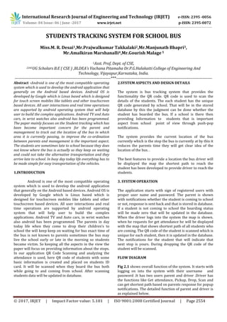 Students Tracking System for School Bus | PDF