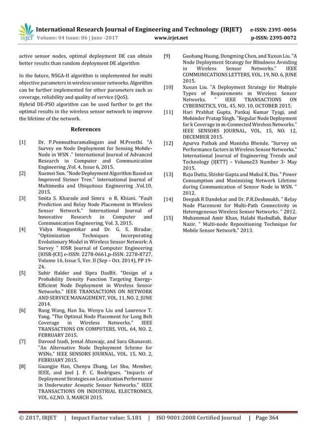 Node Deployment Technique using Wireless Sensor Networks | PDF