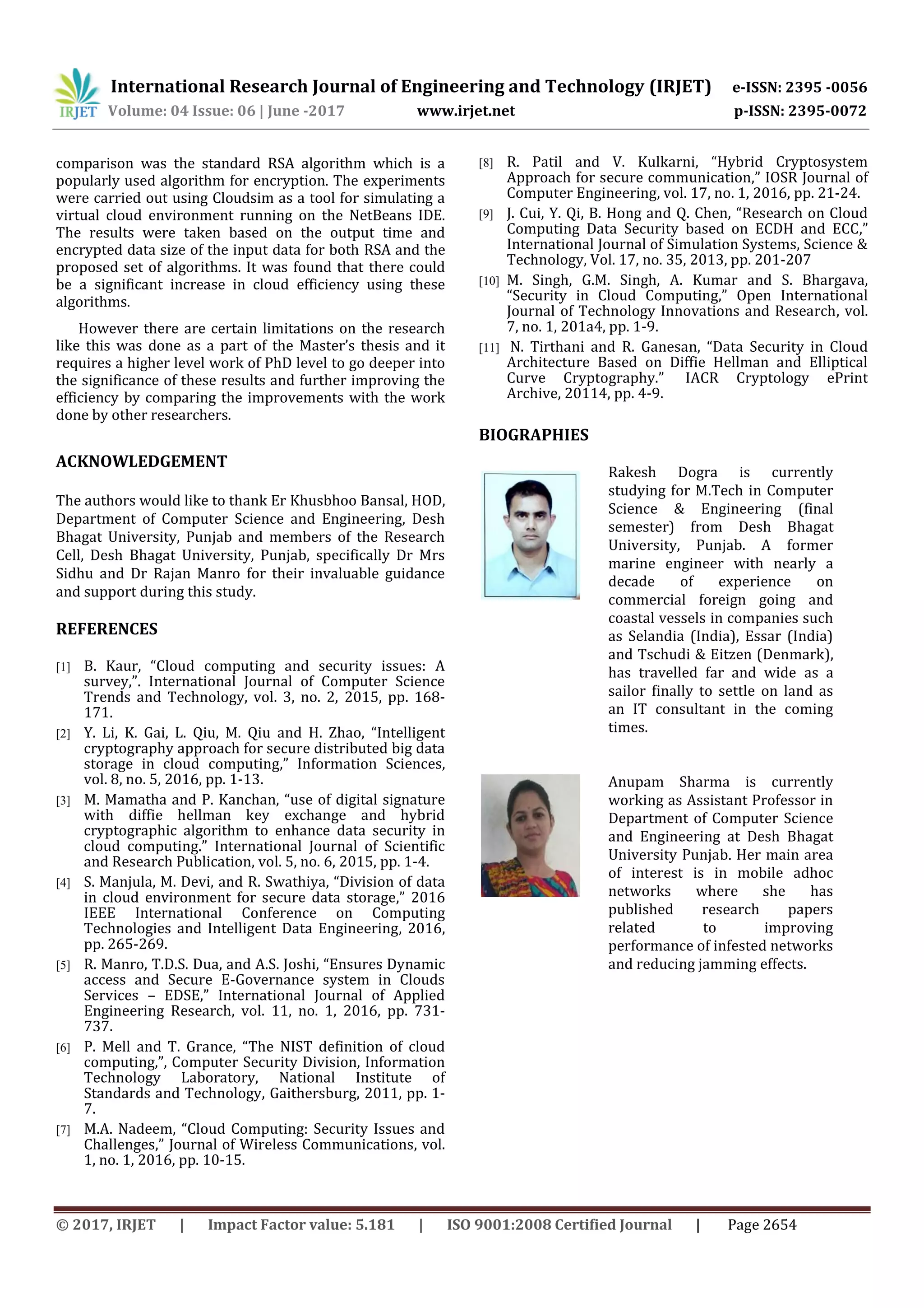 Improving Cloud Efficiency using ECDH, AES & Blowfish Algorithms | PDF | Cloud Computing | Internet