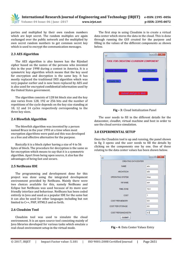 Improving Cloud Efficiency using ECDH, AES & Blowfish Algorithms | PDF | Cloud Computing | Internet