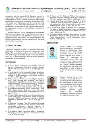 Improving Cloud Efficiency using ECDH, AES & Blowfish Algorithms | PDF | Cloud Computing | Internet