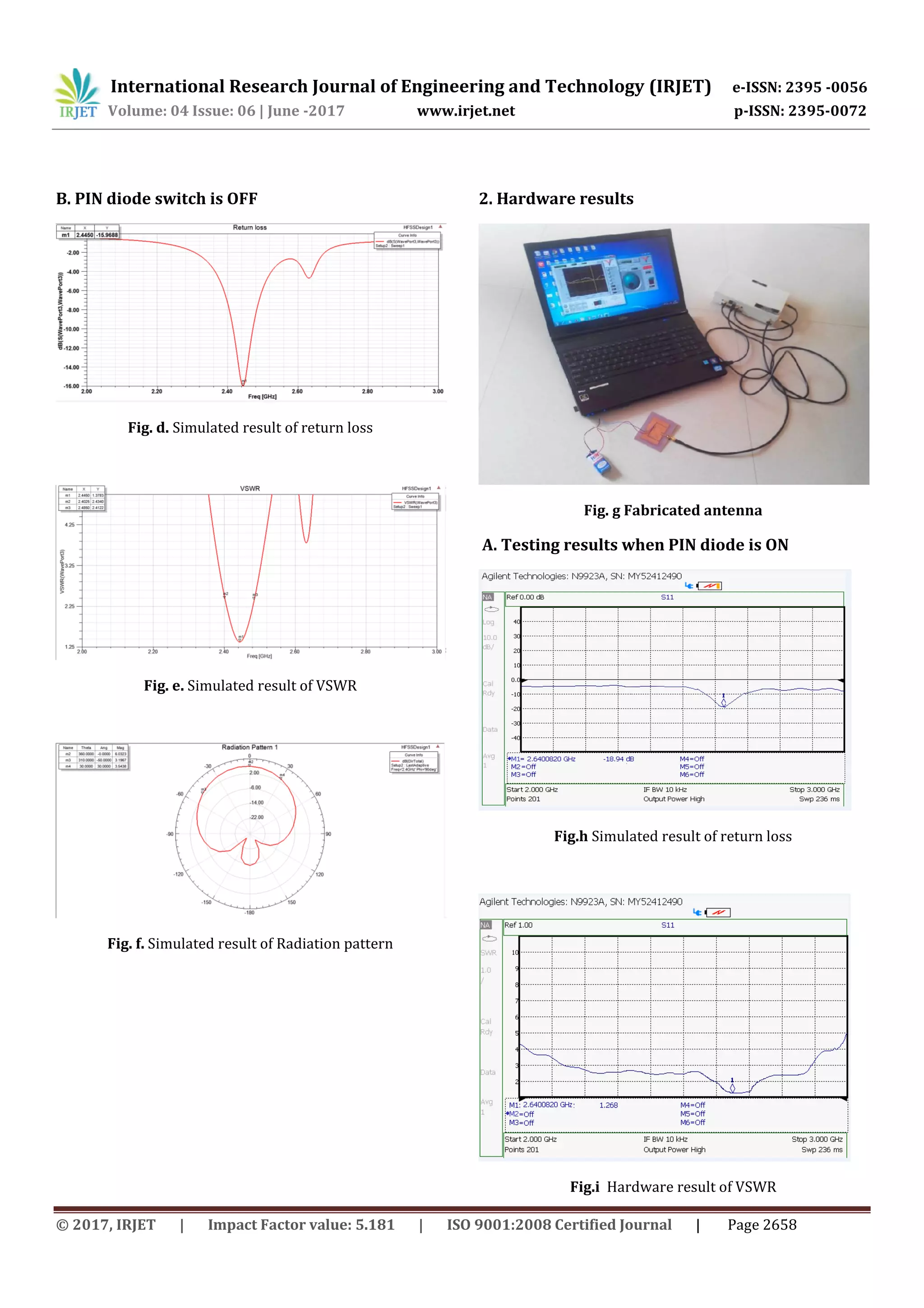 Design and Implementation of Reconfigurable Antenna | PDF