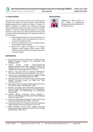 Performance Study of High Rise Building with Diagrid System Under Dynamic Loading | PDF