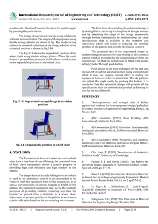 Design and Development of Two in One Foldable Stretcher Cum Wheel Chair | PDF
