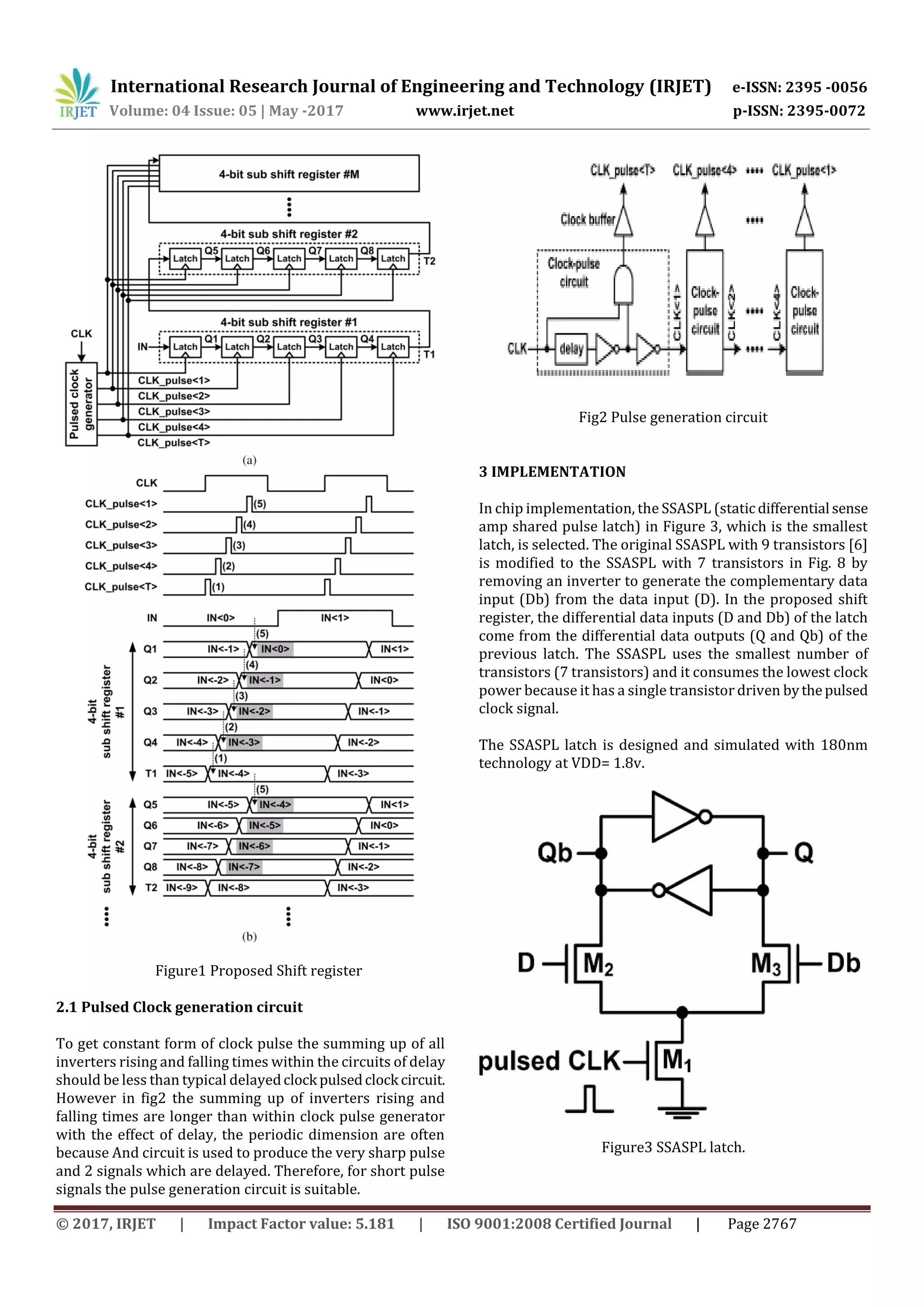 Design of Pulsed latch Shift register | PDF