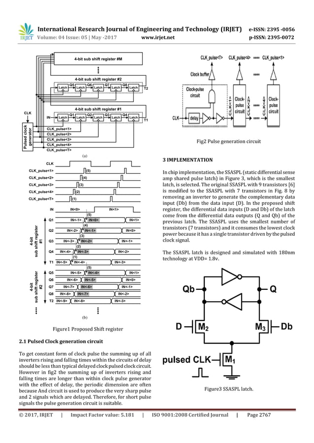 Design of Pulsed latch Shift register | PDF