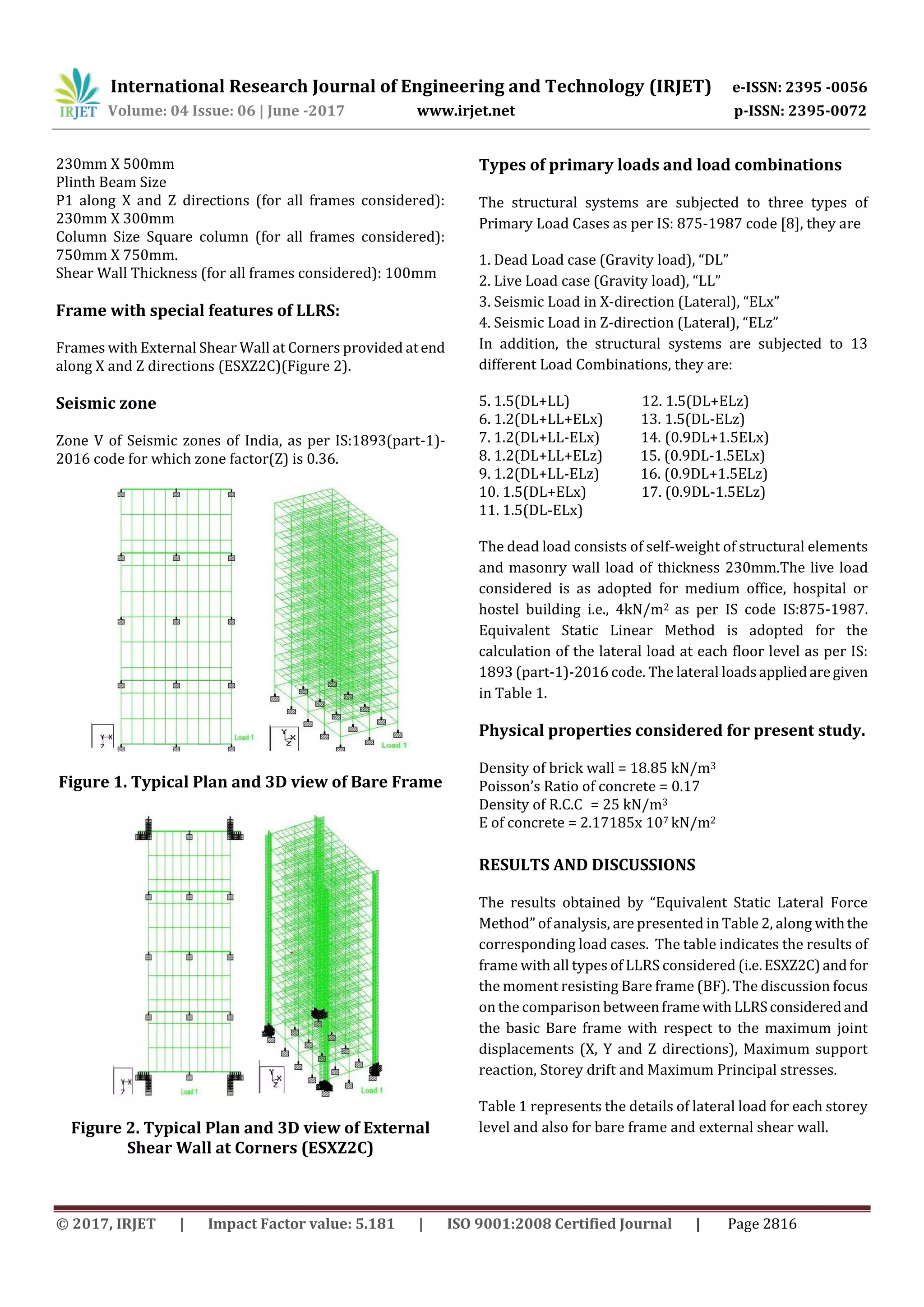Evaluation of Shear Wall as Lateral Load Resisting System for a 12 ...