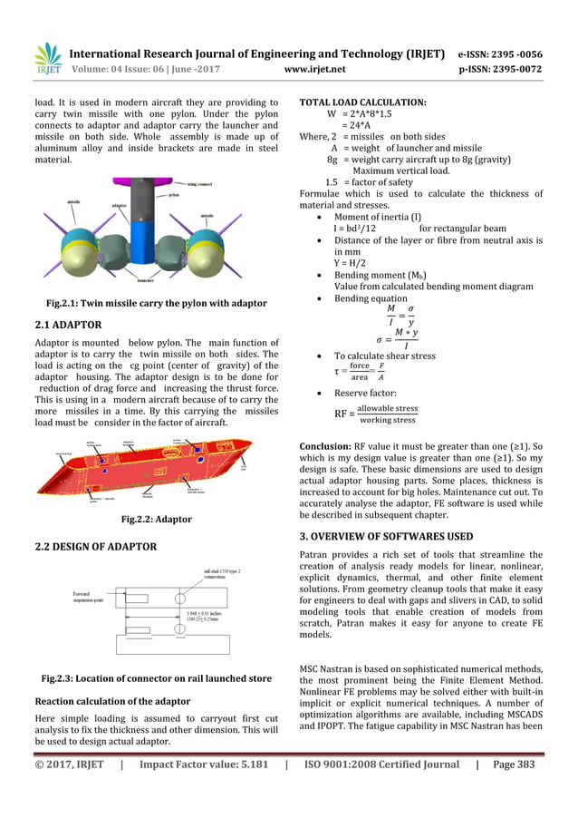 Static and Fatigue Stress Analysis of Pylon Interface “ADAPTOR” for ...
