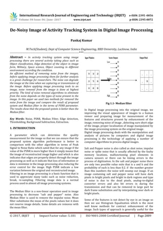 De-Noisy Image of Activity Tracking System in Digital Image Processing | PDF