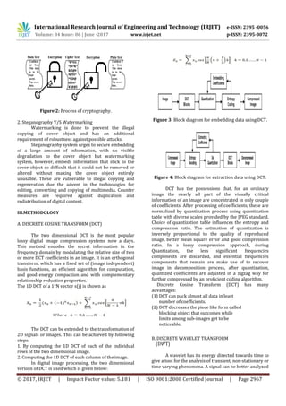 Hybrid DCT-DWT Digital Image Steganography | PDF | Web Design and HTML | Internet