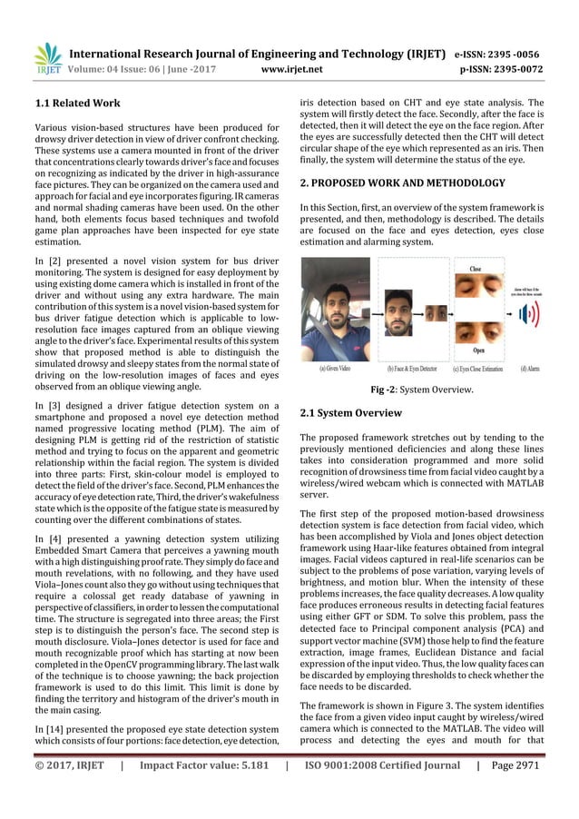 A Real-Time Monitoring System for the Drivers using PCA and SVM | PDF