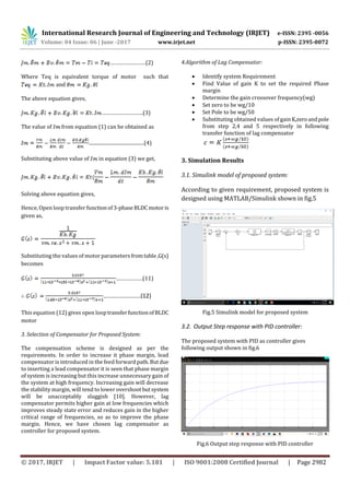 Mathematical Modelling and Simulation of Compensator for Dynamical System | PDF | Radio Control ...