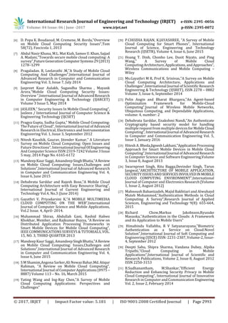 Survey on Mobile Cloud Computing [MCC], its Security & Future Research Challenges | PDF | Cloud ...