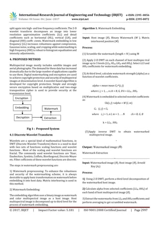 Protection of Multispectral Images using Watermarking and Encryption | PDF | Internet | Computing