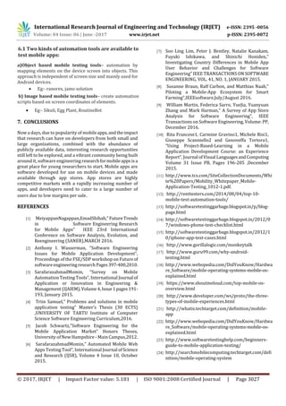 Test Cases and Testing Strategies for Mobile Apps –A Survey | PDF ...