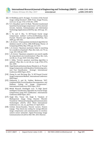 Review of Diverse Techniques Used for Effective Fractal Image Compression | PDF