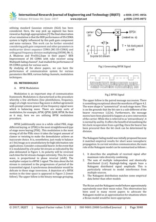 Performance Analysis of A Ds-Cdma System by using Rayleigh and Nakagami ...
