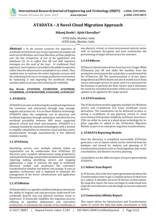 Atadata – A Novel Cloud Migration Approach | PDF