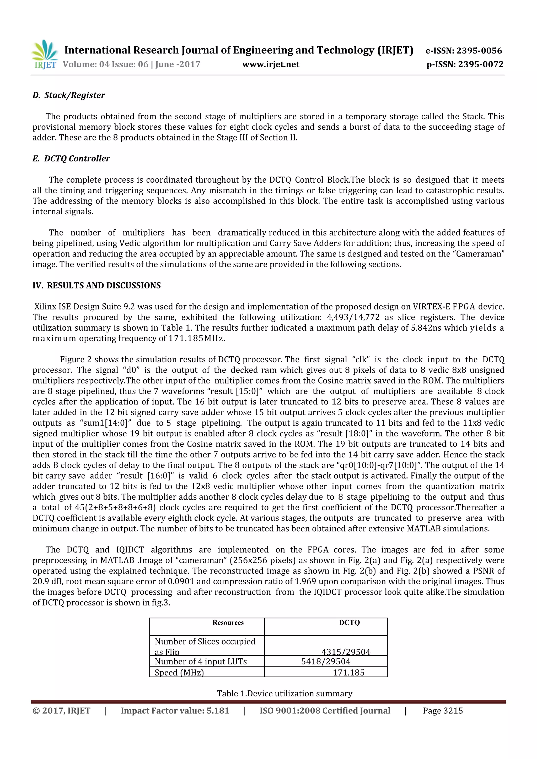 Iiirjet Implementation Of Image Compression Algorithm On Fpga Pdf