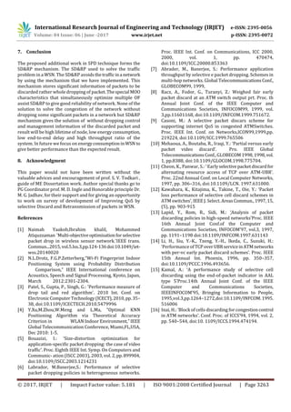 IRJET-Survey Paper on Improving QOS by Selective Discard & Retransmission of Packets in WSN ...