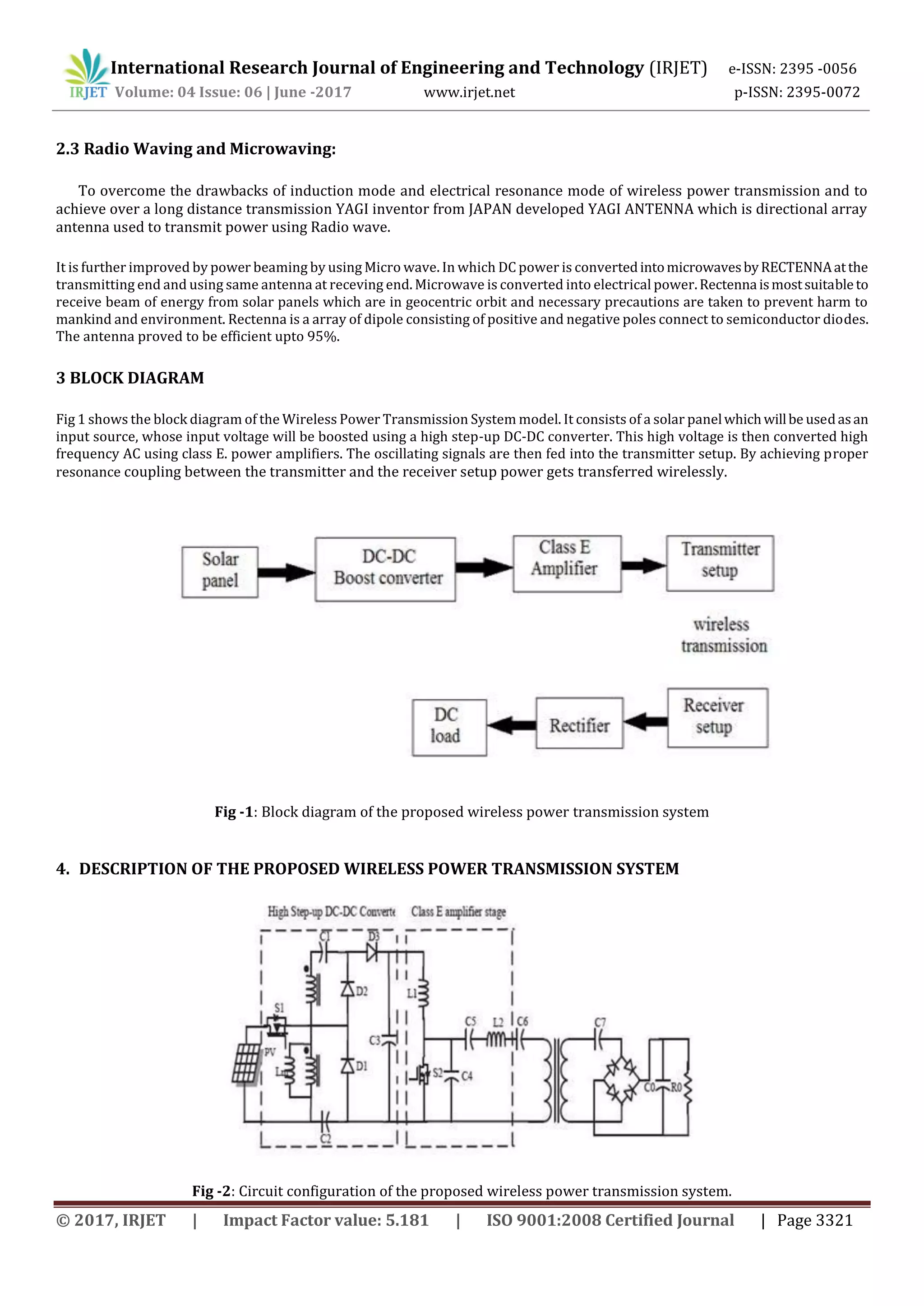 IRJET-Wireless Power Transmission from Solar Input | PDF