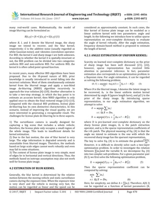Deblurring of License Plate Image using Blur Kernel Estimation | PDF | Photo Editing Software ...